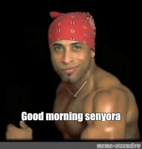 Create meme "good morning Slavs Ricardo, Ricardo Milos keep apricot ...
